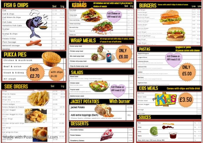 Inside of MENU | PosterMyWall