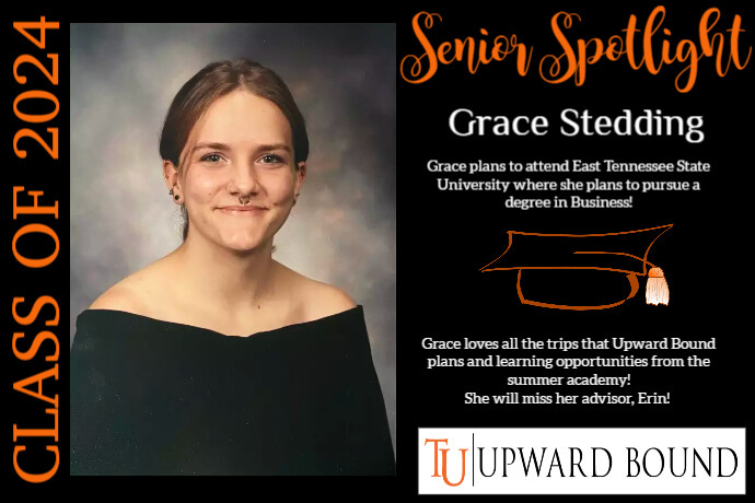 Senior Spotlight Grace Stedding | PosterMyWall