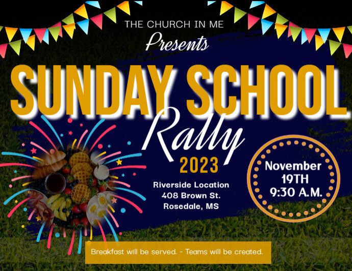 Copy of Navy blue homecoming parade pep rally post | PosterMyWall