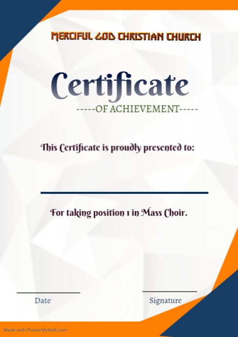 Copy of Copy of Certificate | PosterMyWall