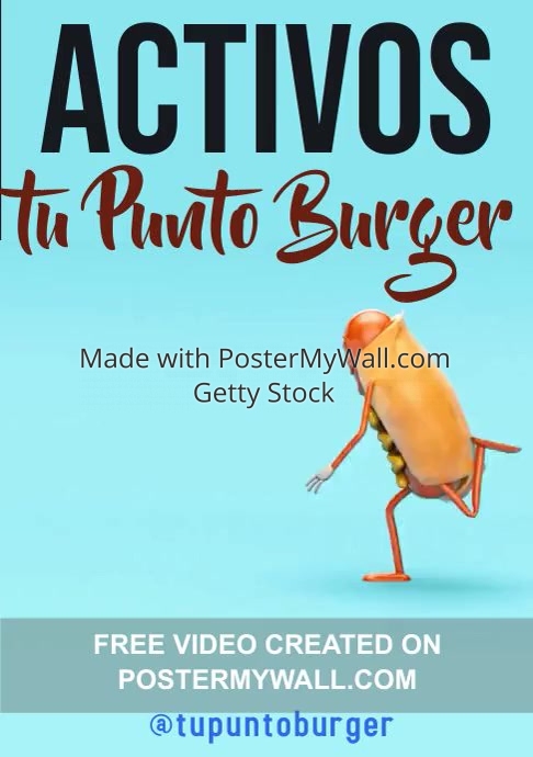 Copy of Copia de Dancing Sausage sizzle poster | PosterMyWall