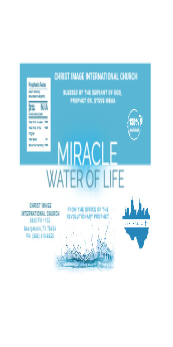 Copy of Updated Miracle Water Bottle Label | PosterMyWall