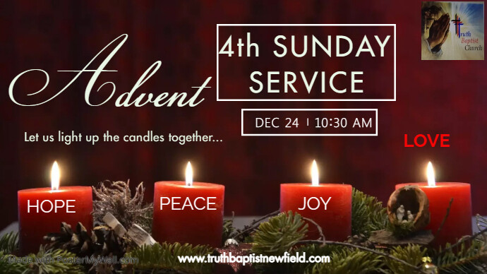 advent Sunday service | PosterMyWall