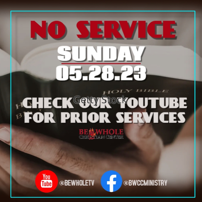 NO SERVICE 5.28.23 | PosterMyWall