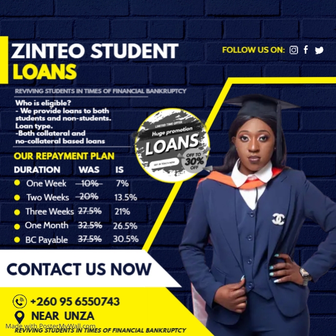 small business loans advertising instagram po | PosterMyWall