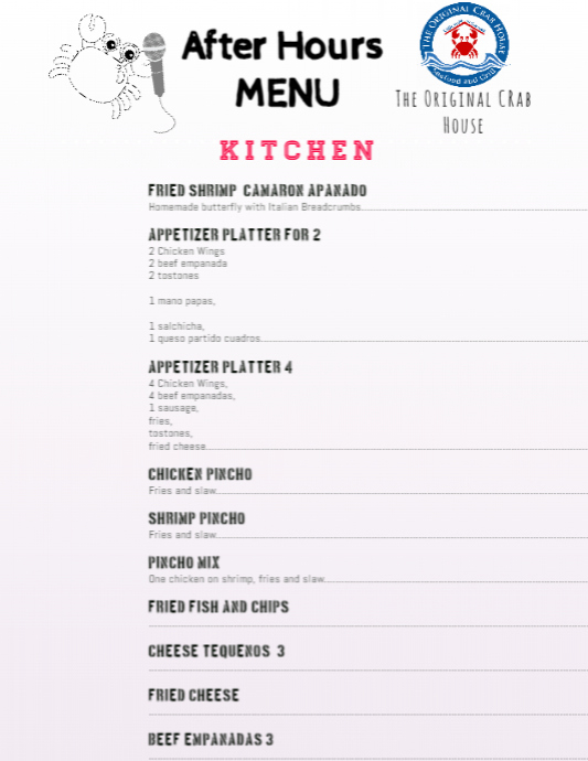 Late menu cooking | PosterMyWall