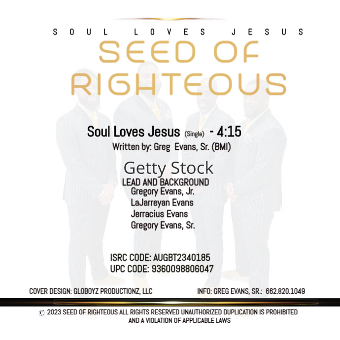 REVISED Seed of Righteous Soul Loves Jesus Cover REVISED (1) | PosterMyWall