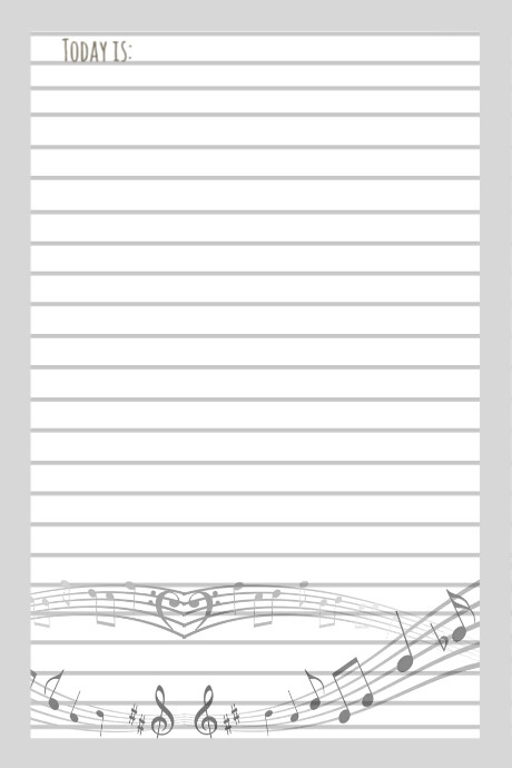 Regular single line notebook blank Template (4) | PosterMyWall