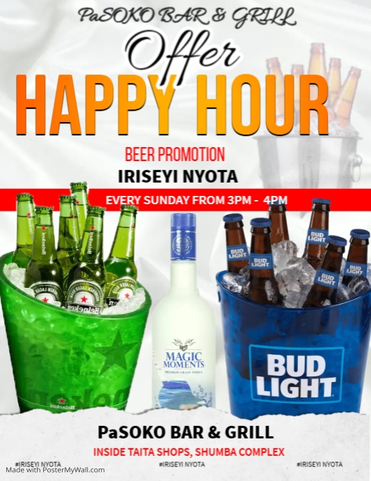 Beer bucket offer poster | PosterMyWall