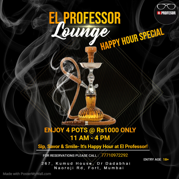 hookah lounge | PosterMyWall