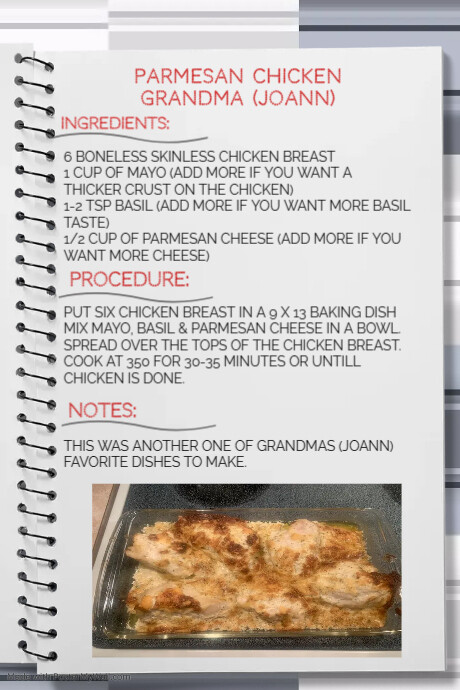 PARMESAN CHICKEN | PosterMyWall