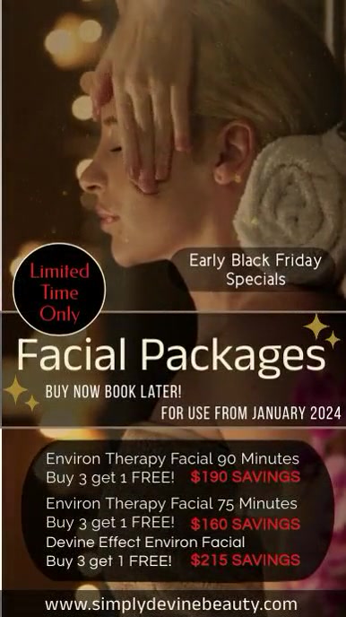 Facial Packages with music | PosterMyWall