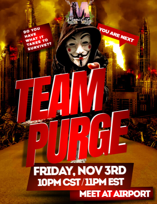 team purge night | PosterMyWall