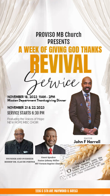 Proviso Thanksgiving flyer | PosterMyWall