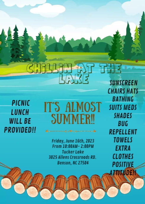 Lake birthday party invitation | PosterMyWall