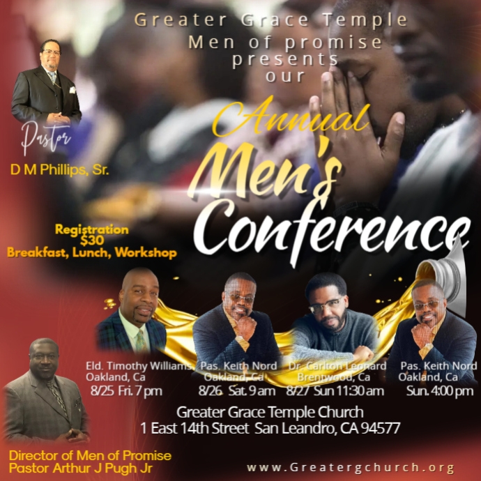 MEN"S CONFERENCE FLYER | PosterMyWall