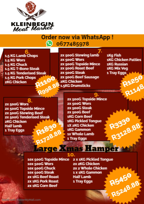 Fresh meat flyer (2) | PosterMyWall