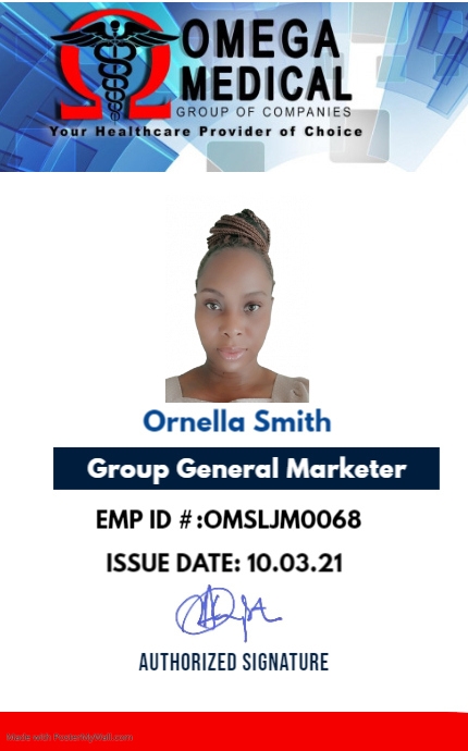 OMSL ID CARD-Ornella Smith | PosterMyWall