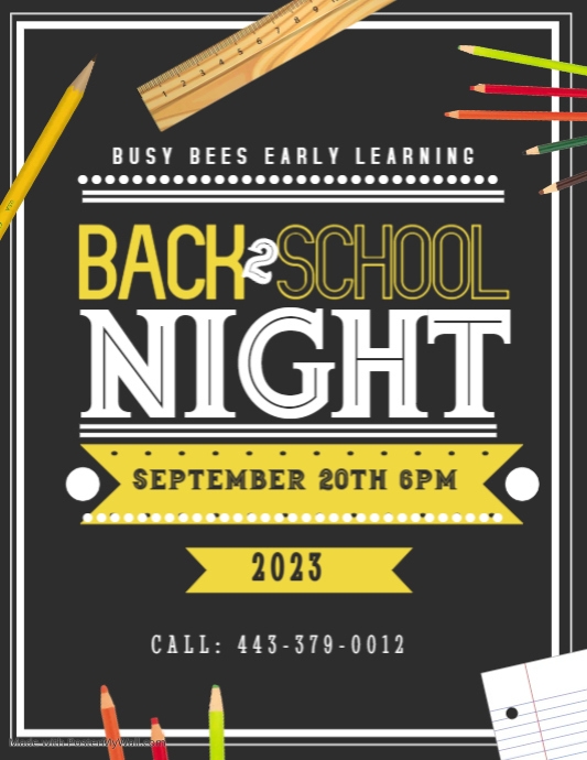 Back to school night | PosterMyWall