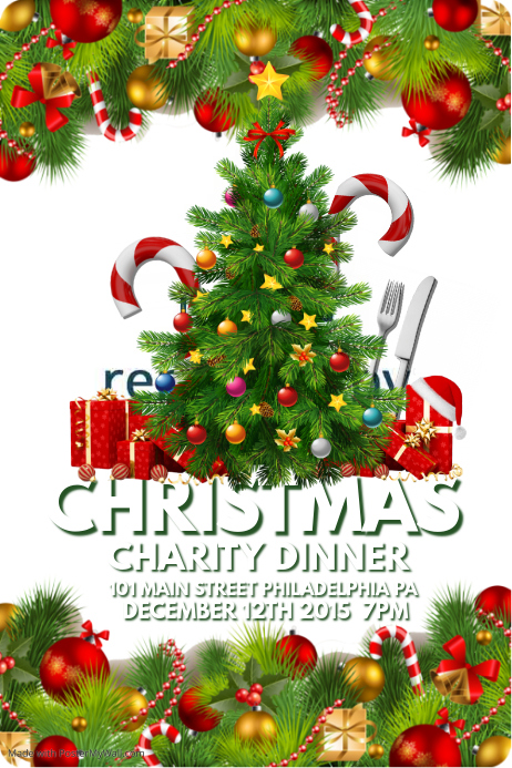 Copy of Christmas Charity Dinner | PosterMyWall