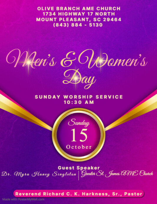 First Lady's Day Appreciation Church Flyer | PosterMyWall