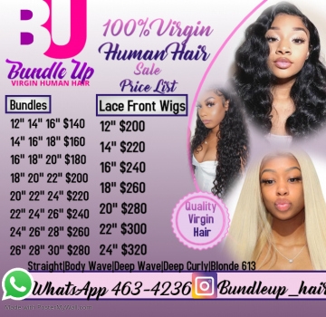 Copy of Copy of Wigs weave bundles hair extension price list | PosterMyWall