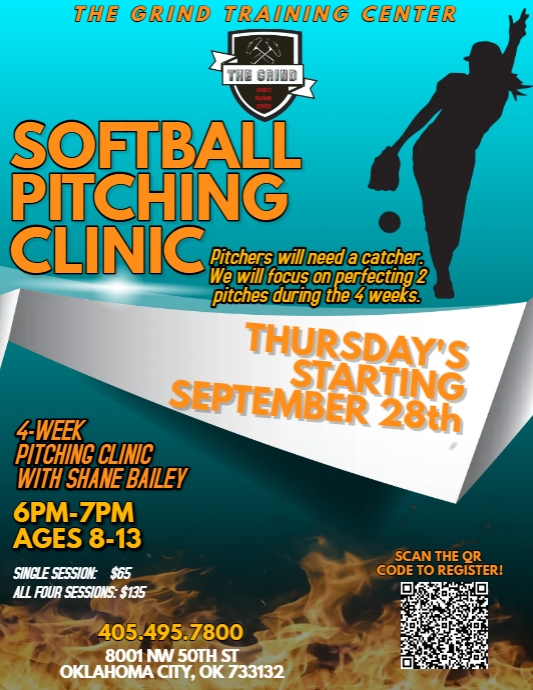 SB Pitching Clinic | PosterMyWall