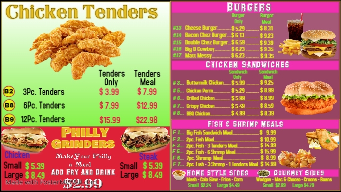 Copy of New Whole Wing Menu | PosterMyWall