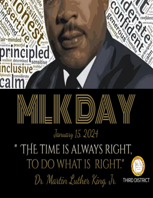 Copy of Copy of template, mlk day martin luth | PosterMyWall
