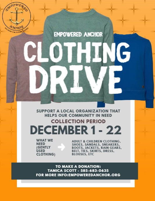 Copy of Clothing Drive Flyer Template | PosterMyWall