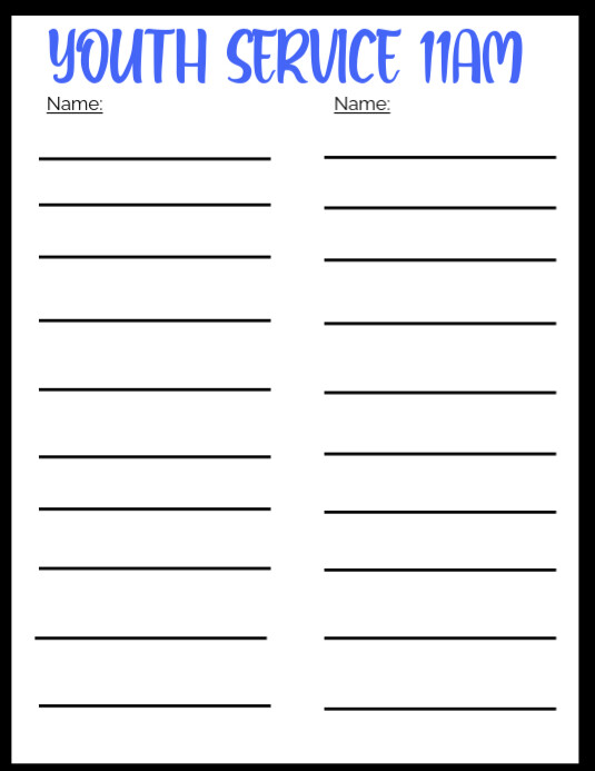 Sign Up Sheet Template (1) | PosterMyWall