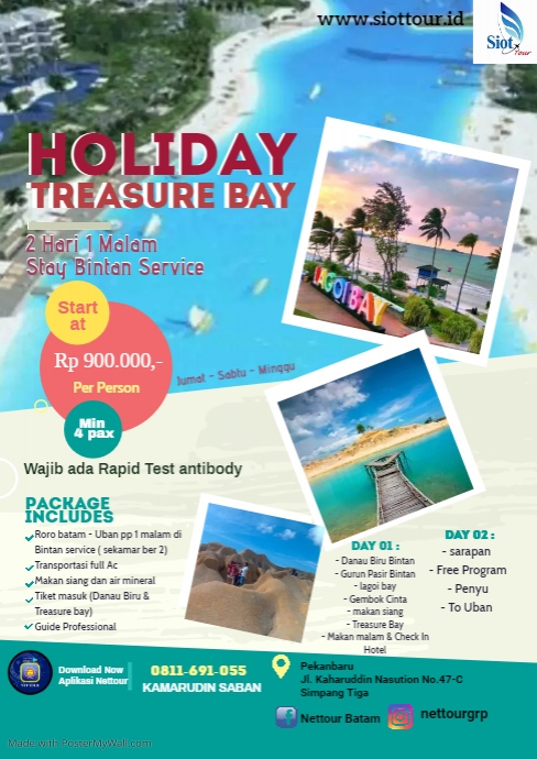 treasure bay 2D1N | PosterMyWall