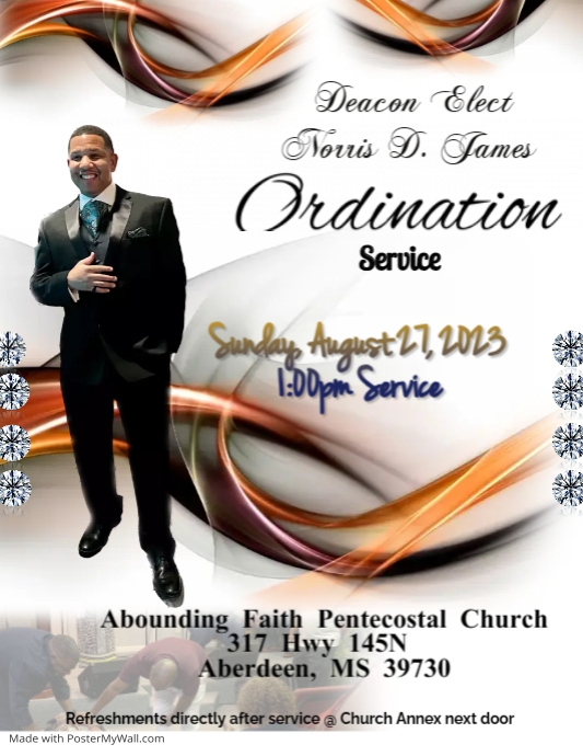 Ordination Service | PosterMyWall
