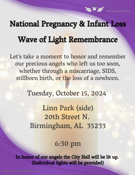 Infant Loss Wave of Light | PosterMyWall