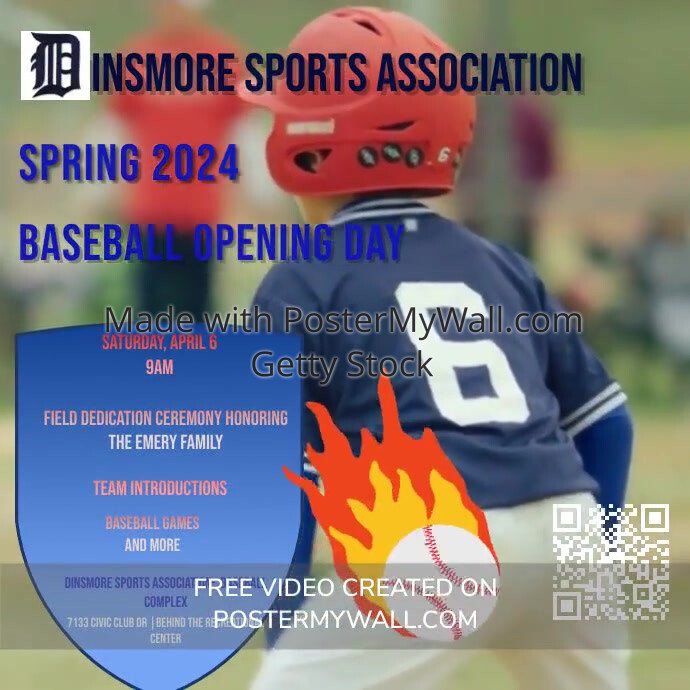 Summer Kids Baseball Tryouts Ad | PosterMyWall