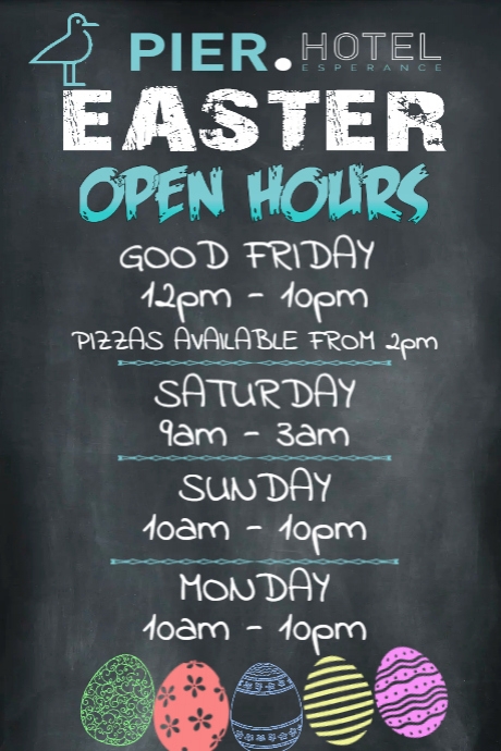 Copy of Copy of Copy of Copy of Copy of Easter Open Hours Poster ...