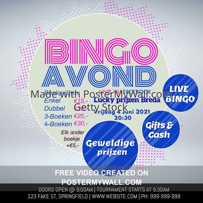 Copy of Bingo Tournament Video Poster | PosterMyWall