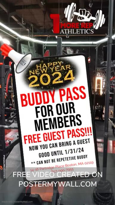 Buddy Pass | PosterMyWall