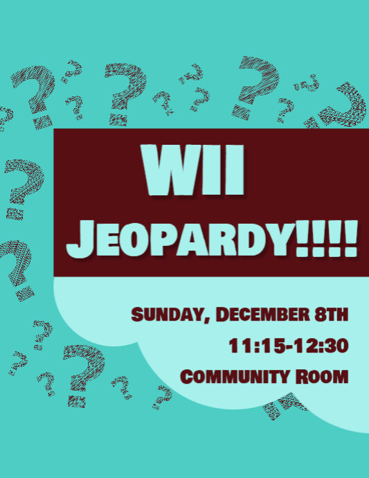 Wii Jeopardy 6.2 | PosterMyWall