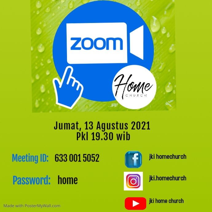 Salinan ZOOM Meeting Invitation | PosterMyWall