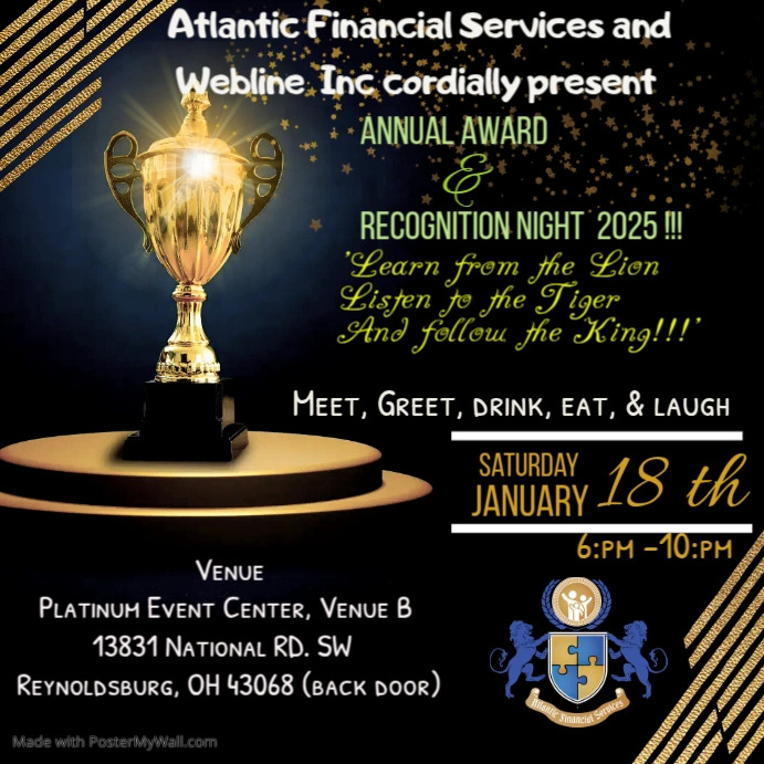 dinner and award night,award night ceremony | PosterMyWall