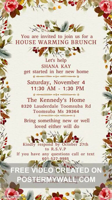 House Warming Party Invitation | PosterMyWall