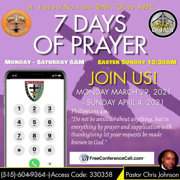 Copy of Holy Week Prayer Call | PosterMyWall