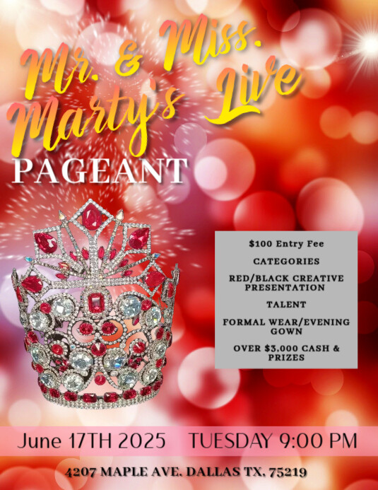 Beauty/Pageant Contest Flyer | PosterMyWall
