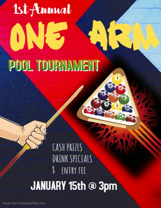 Copy of pool league tournament flyer | PosterMyWall
