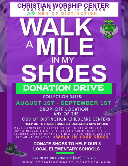 Shoe Drive Flyer | PosterMyWall
