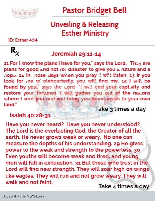 Page 3 Esther Ministry BB | PosterMyWall