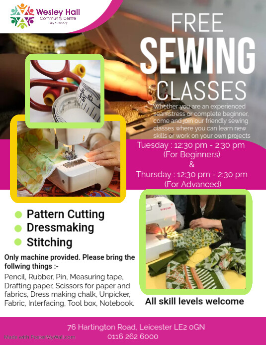 GTWT Brochure Sewing Classes | PosterMyWall