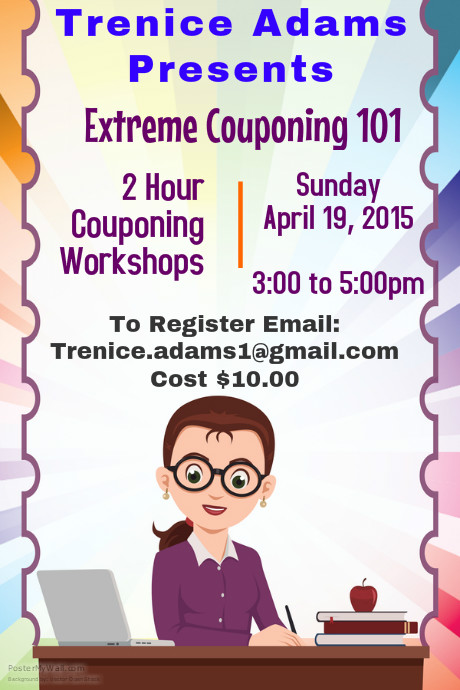 Extreme Coupon Workshop | PosterMyWall