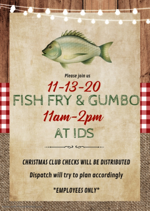 Copy of Bbq fish fry party invitation | PosterMyWall